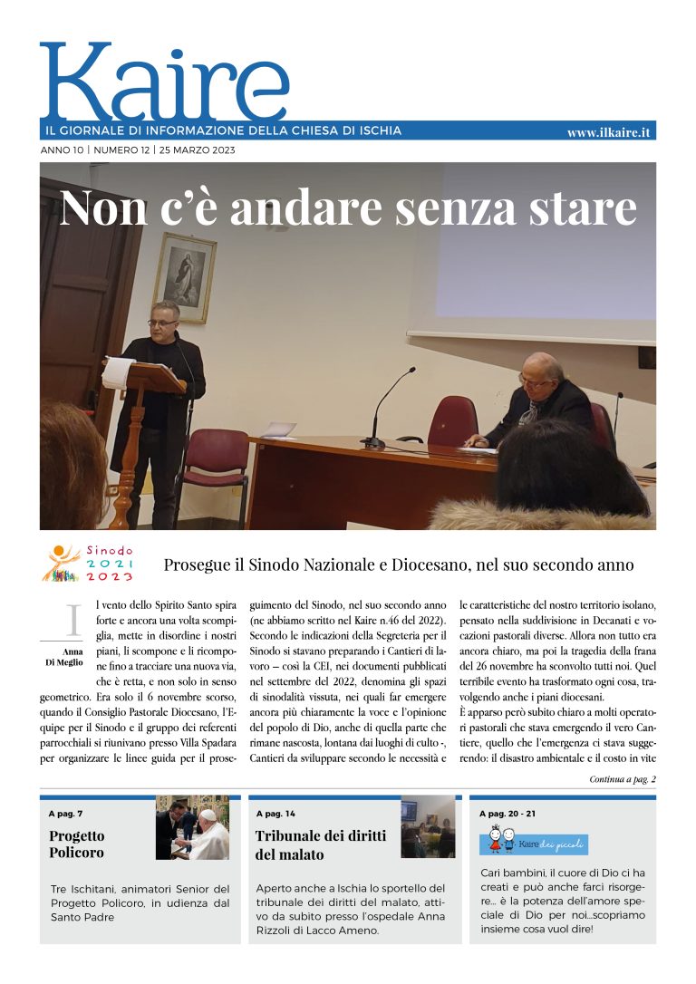 KAIRE 12 ANNO X – Diocesi Ischia